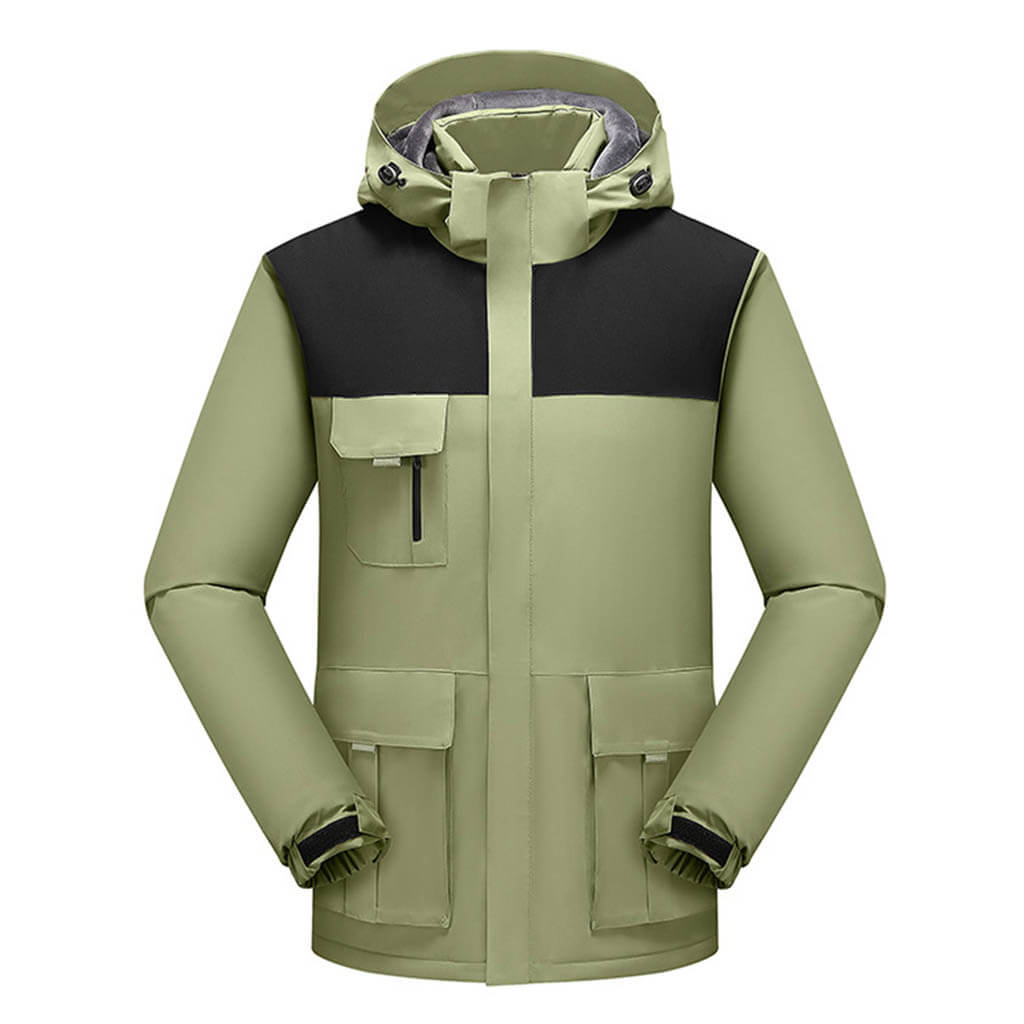 Custom Men's Superfine Velvet Fleece-lined Waterproof Jacket – Power ...