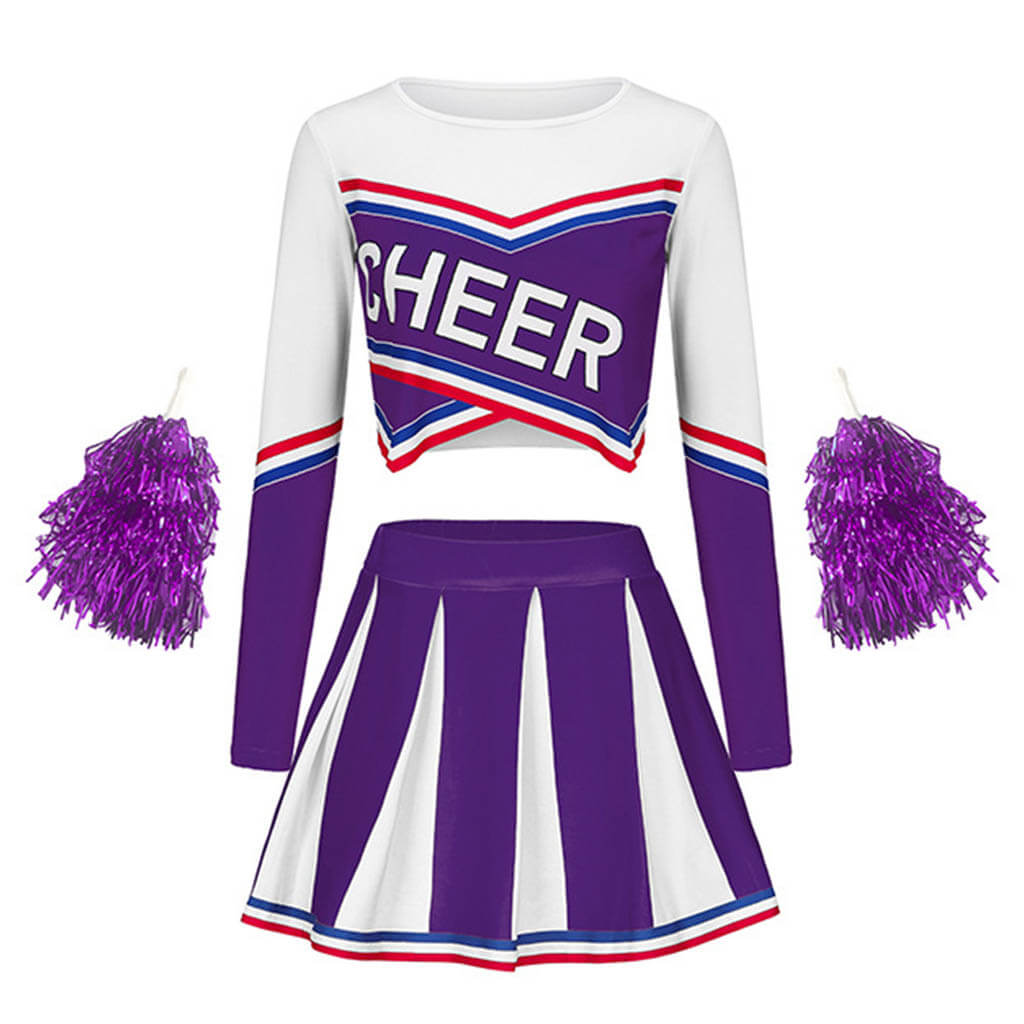 Custom Purple Cheer Uniforms for Women – Power Rich Sports Inc