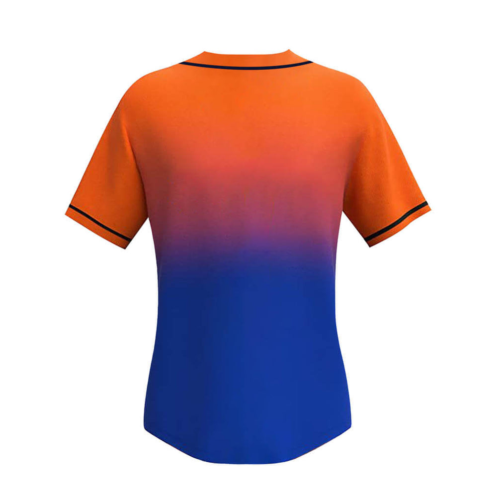 Custom Women’s Gradient Baseball Jersey Shirts – Power Rich Sports Inc