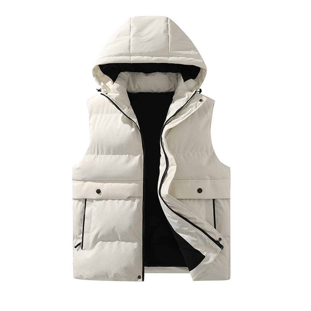 Custom Women’s Hooded Puffer Vest – Power Rich Sports Inc