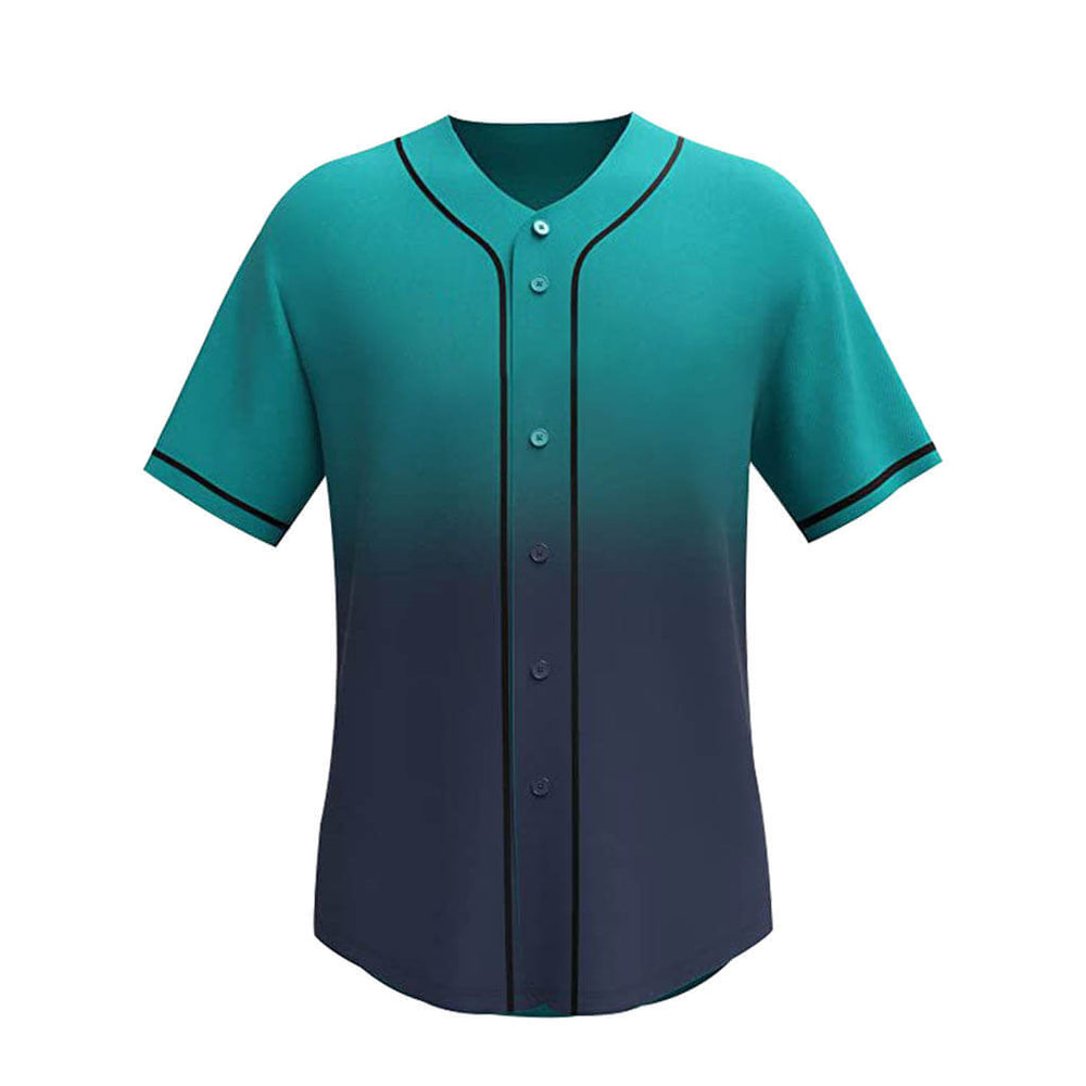 Custom Men’s Ombre Baseball Style Shirts – Power Rich Sports Inc